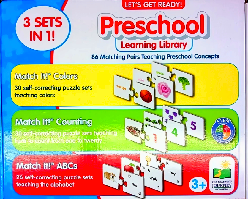 Preschool Learning Library (Let's Get Ready 3 Sets In 1) – BookXcess
