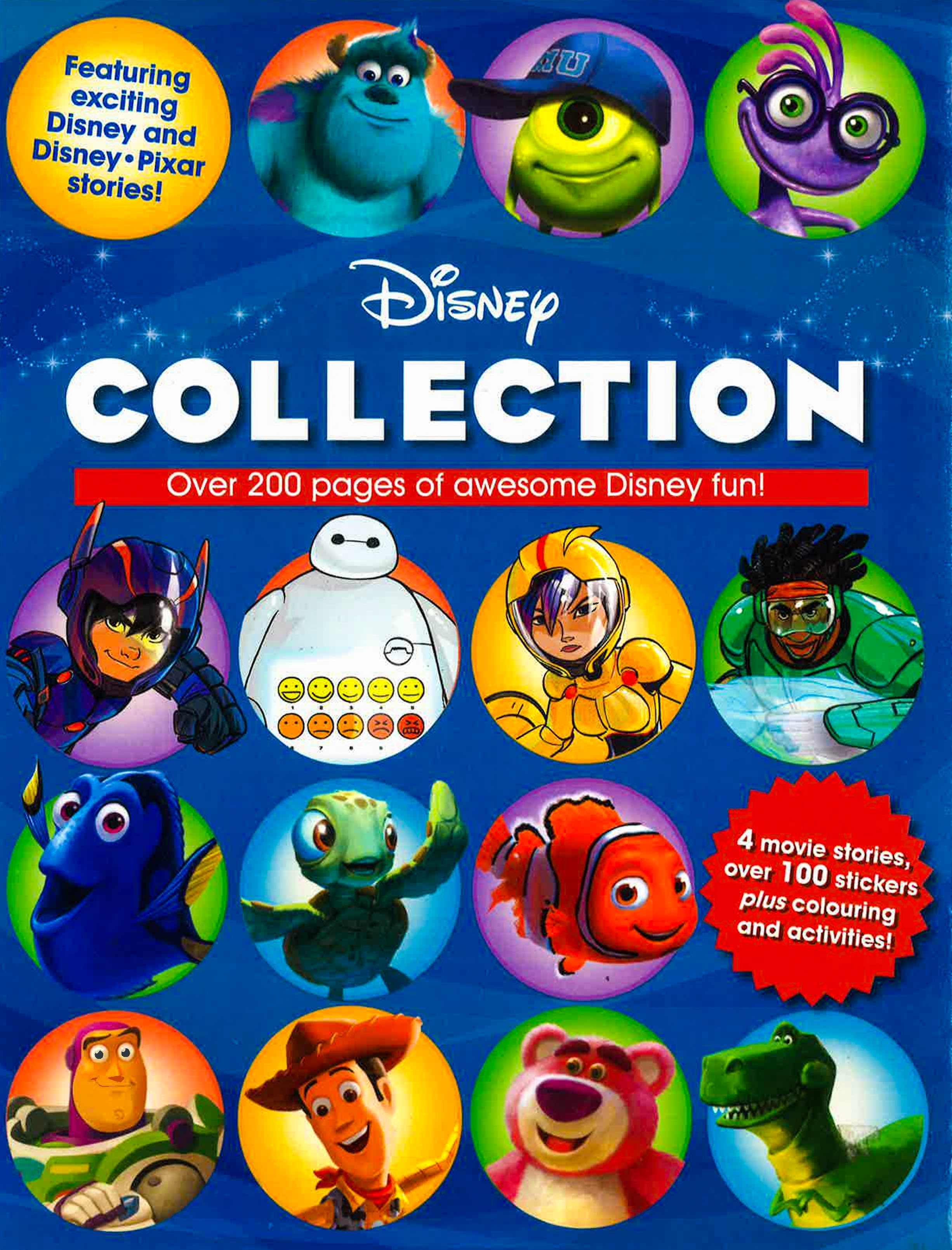 Disney Collection: 4 Movie Stories, Over 100 Stickers Plus Colouring A ...
