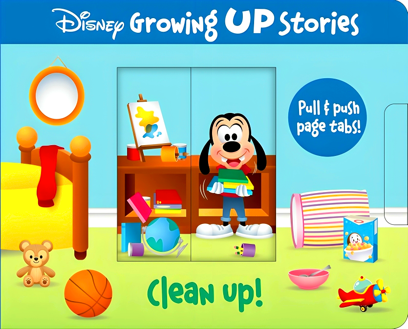 Disney Growing Up Stories: Clean Up! Pull & Push Page Tabs! – BookXcess