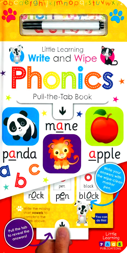 Write & Wipe Phonics (Pull The Tab Book) – BookXcess
