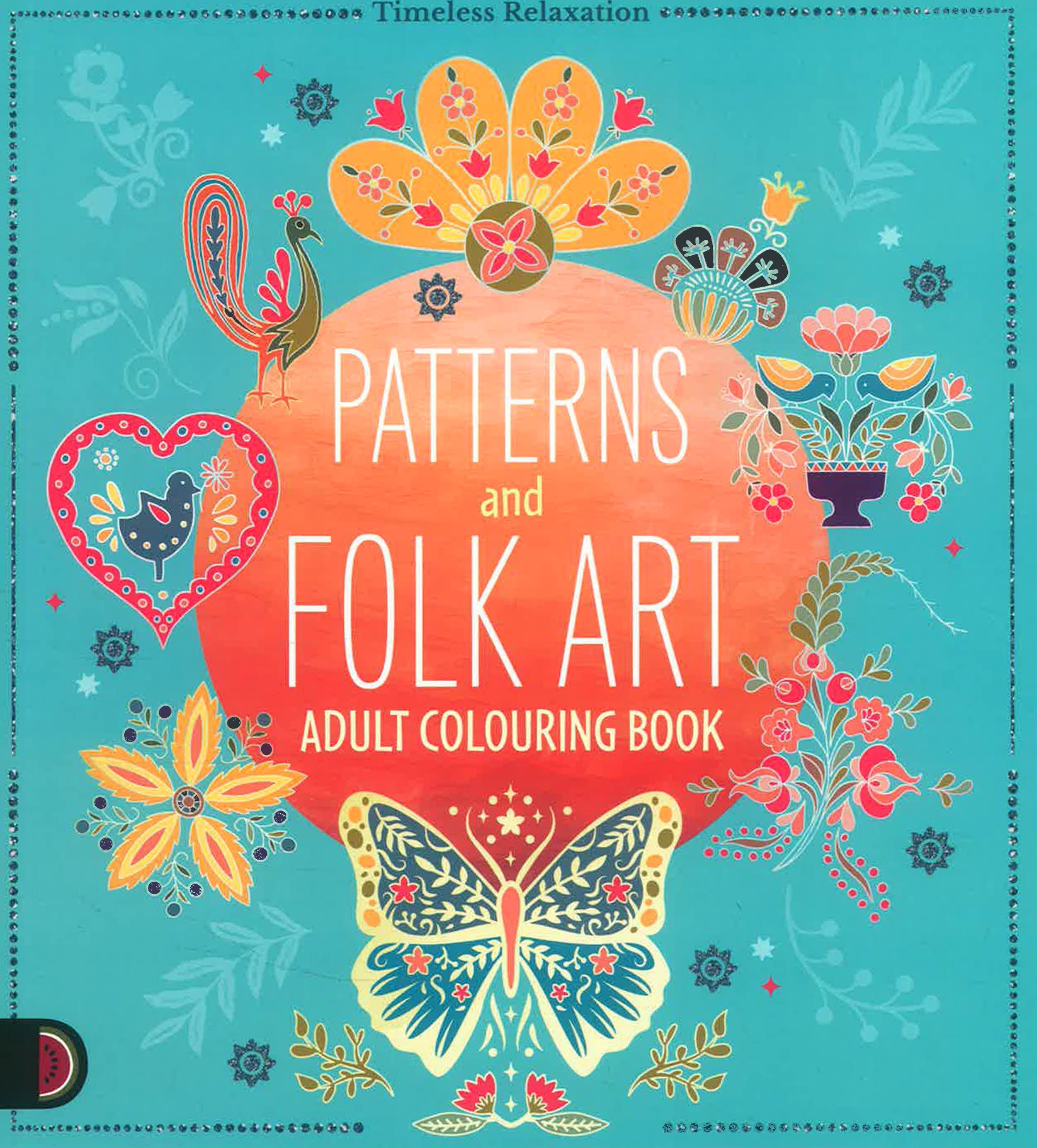 Patterns And Folk Art Adult Colouring Book – BookXcess