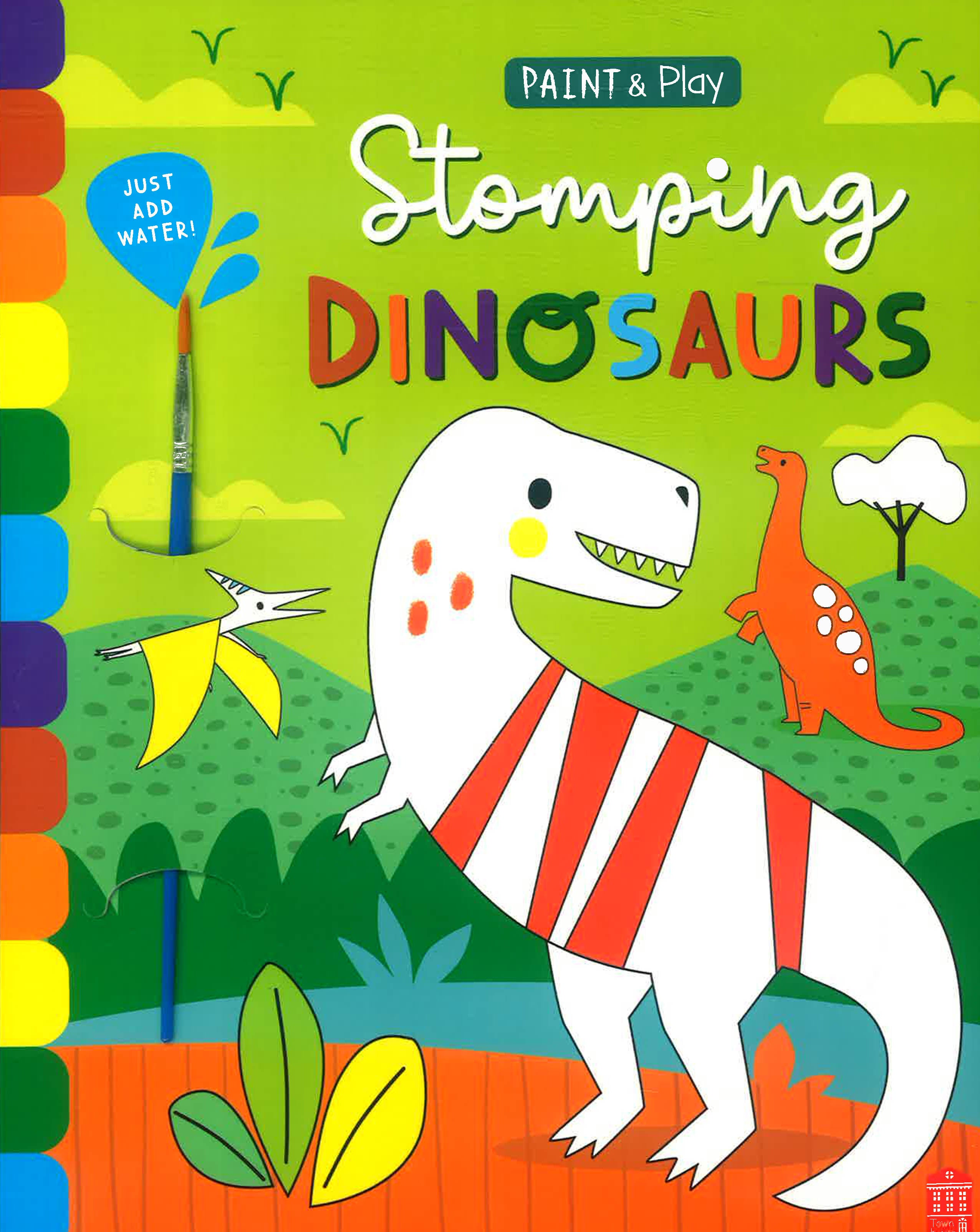 Paint & Play: Stomping Dinosaurs (Inc Brush) – BookXcess