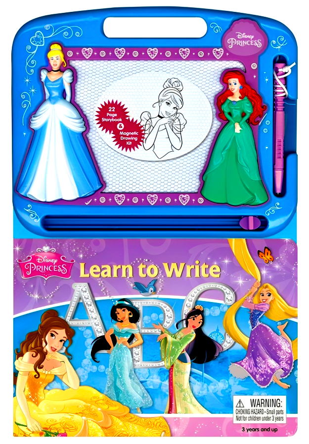 Disney Princess: Learn To Write (Inc Magnetic Drawing Kit) – BookXcess