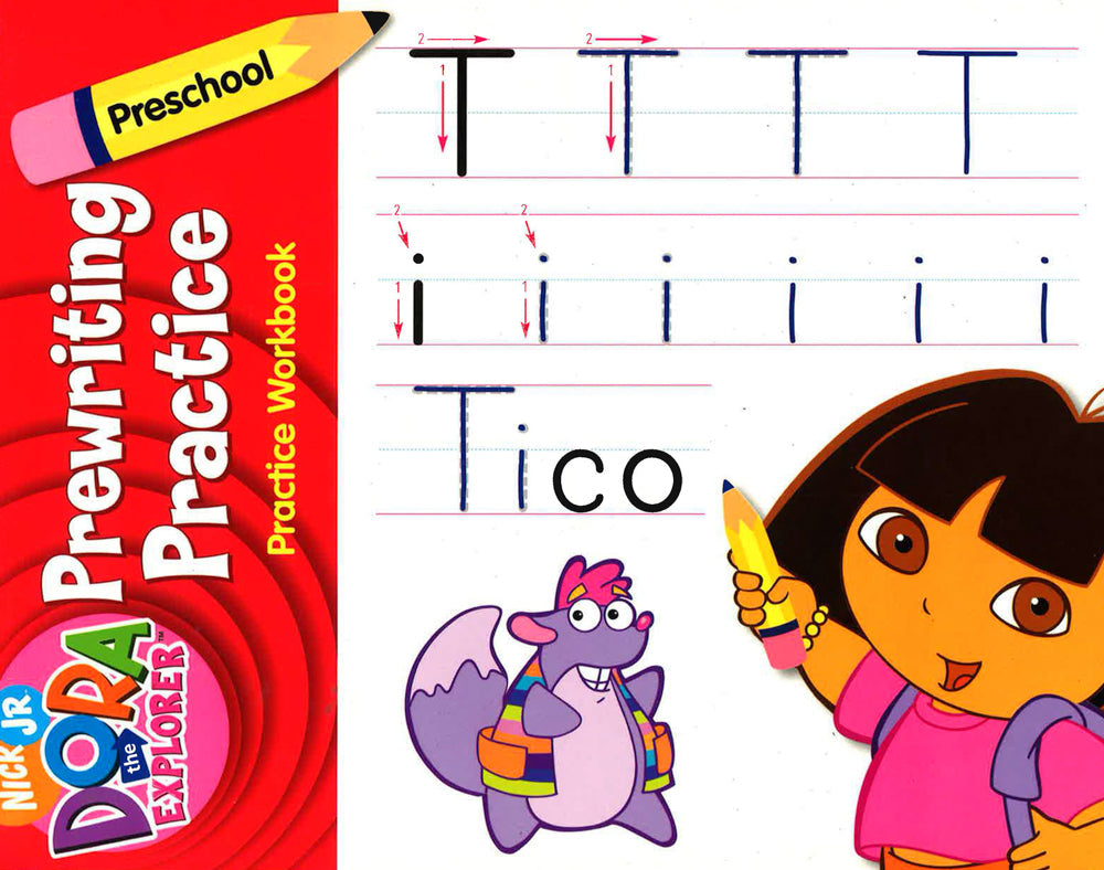 Prewriting Practice Workbook (Dora The Explorer, Preschool) – BookXcess