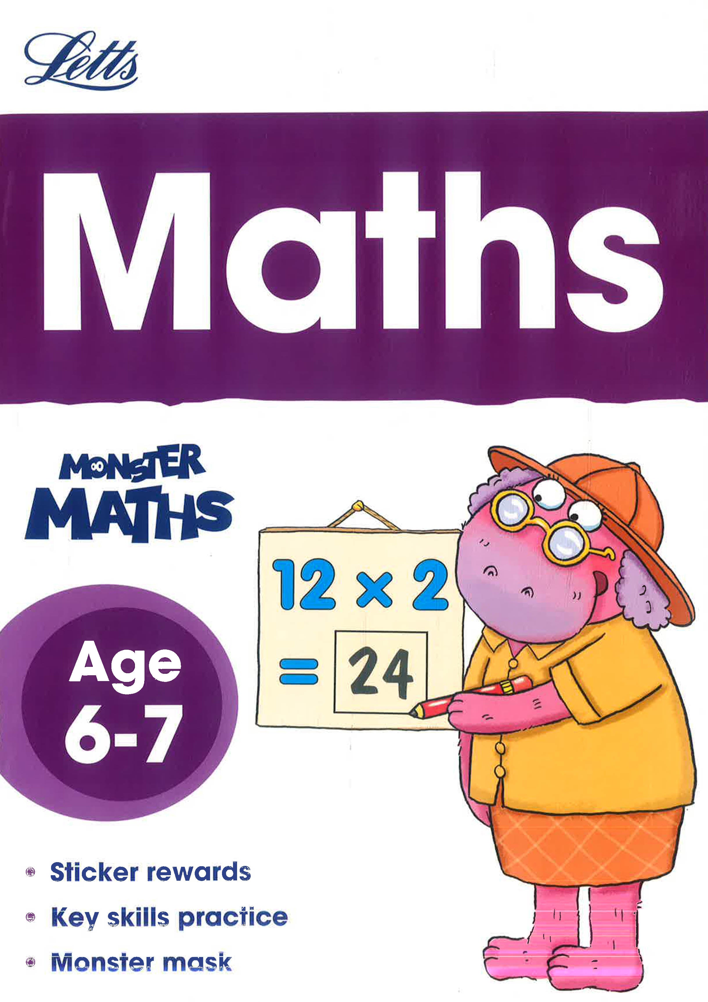 Letts Monster Practice - Maths Age 6-7 – BookXcess