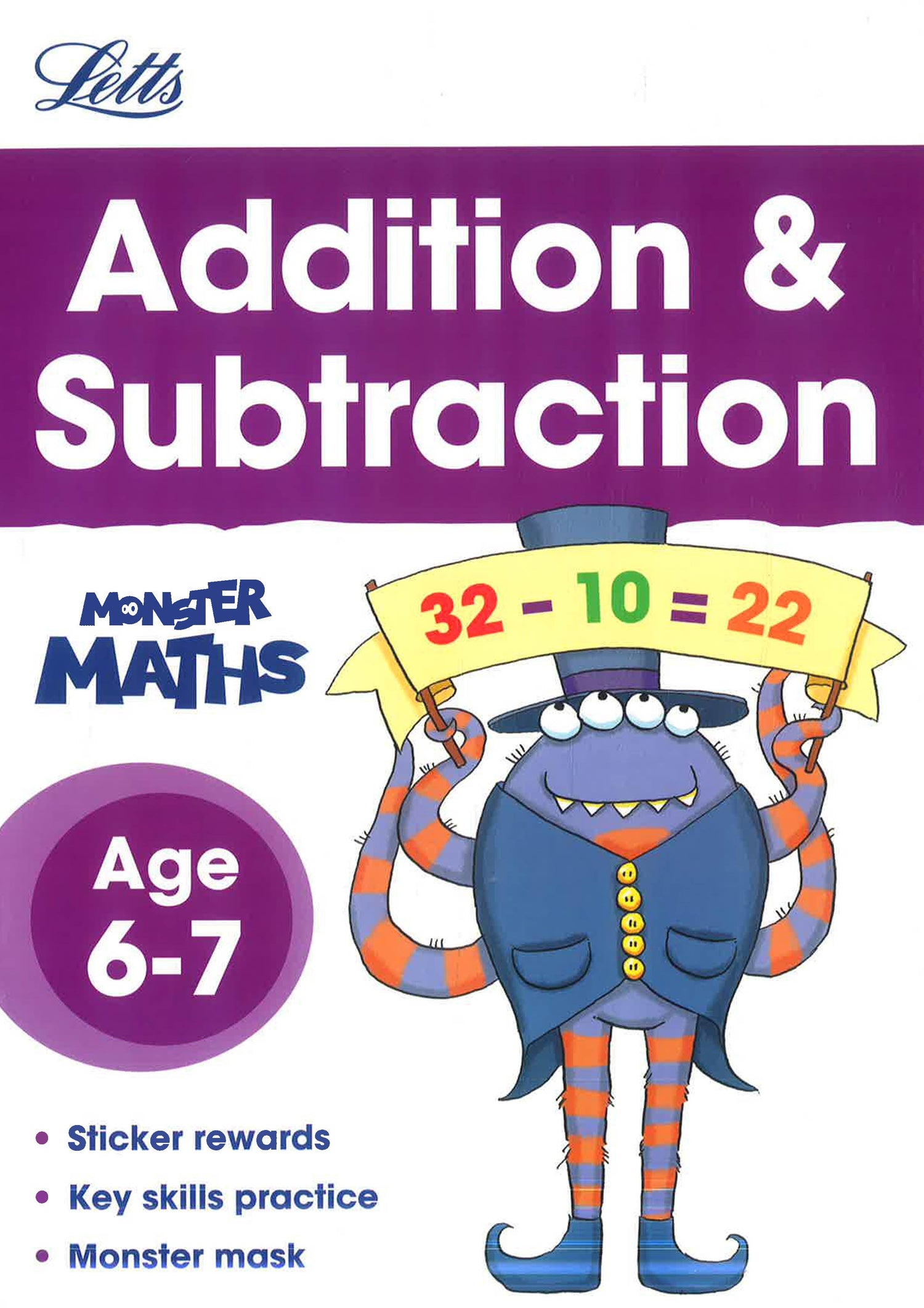Letts Monster Practice - Addition & Subtraction Age 6-7 – BookXcess