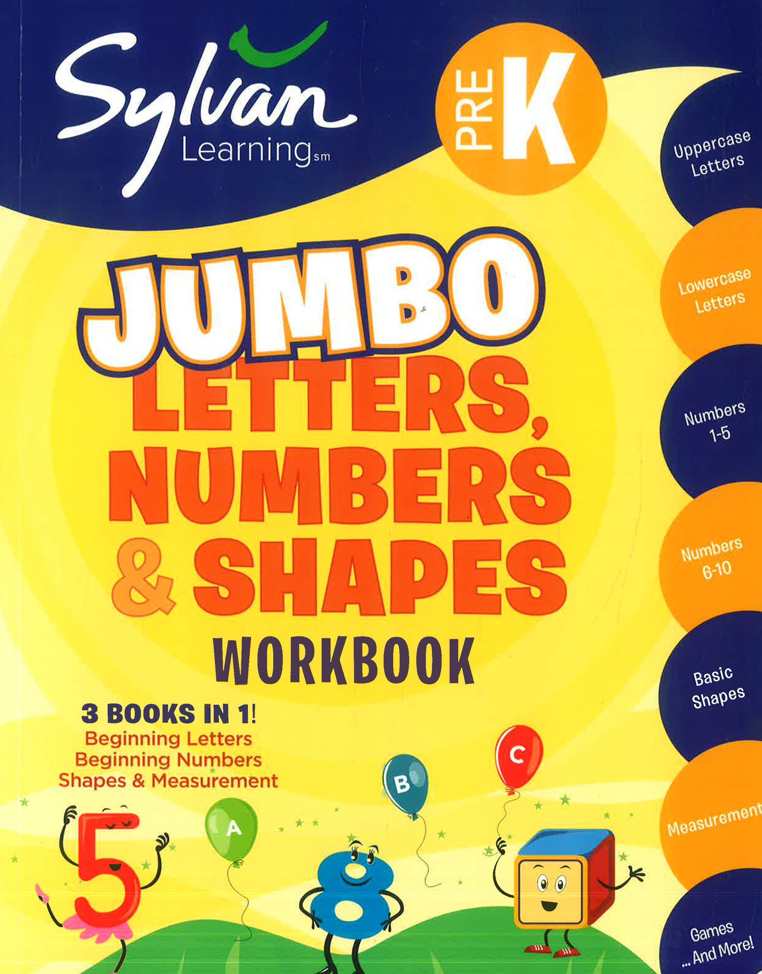 Pre-K Letters, Numbers & Shapes Jumbo Workbook – BookXcess