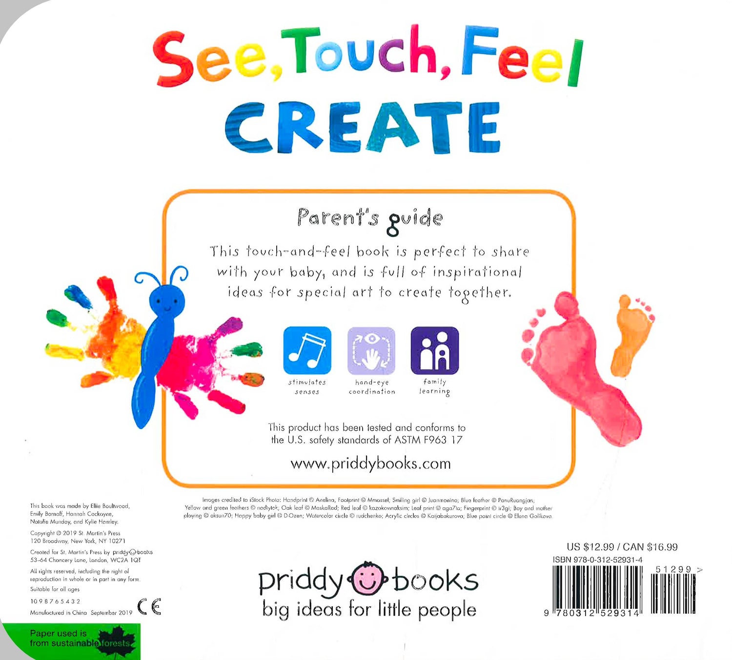 Create: A First Sensory Book to Share with Your Baby (See, Touch, Feel ...