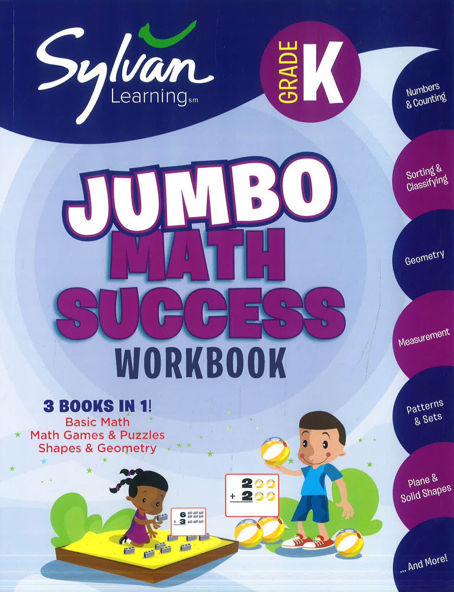 Kindergarten Jumbo Math Success Workbook: 3 Books in 1 – BookXcess