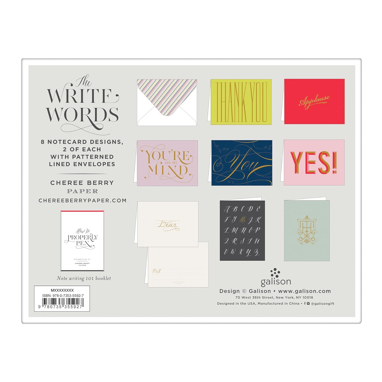 The Write Words Greeting Assortment Notecard Box – BookXcess