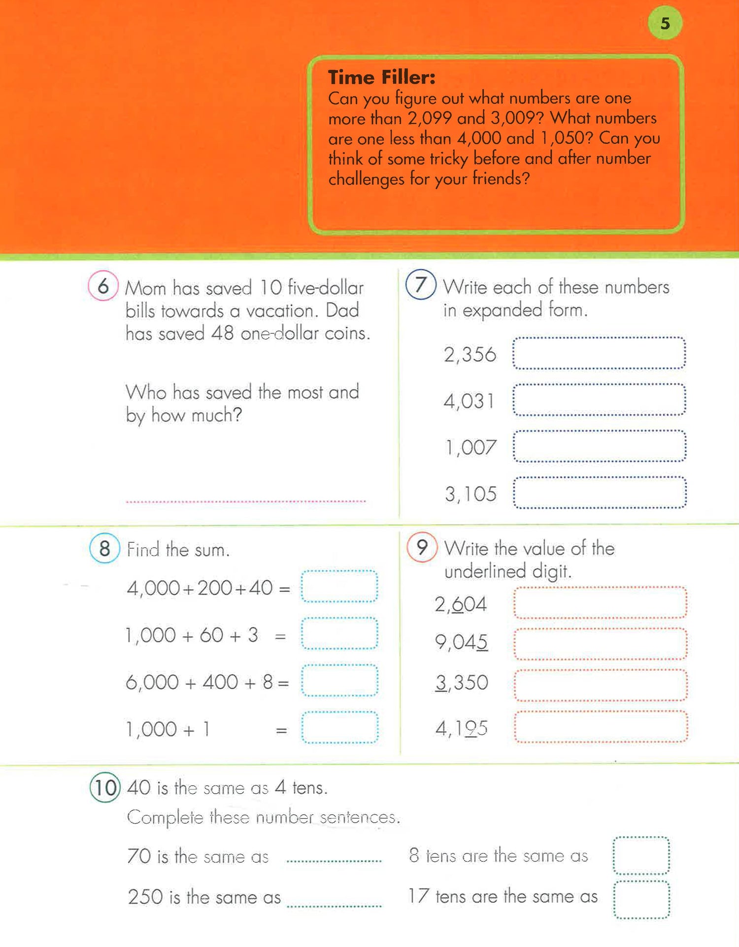 10 Minutes A Day Math, 4th Grade – BookXcess