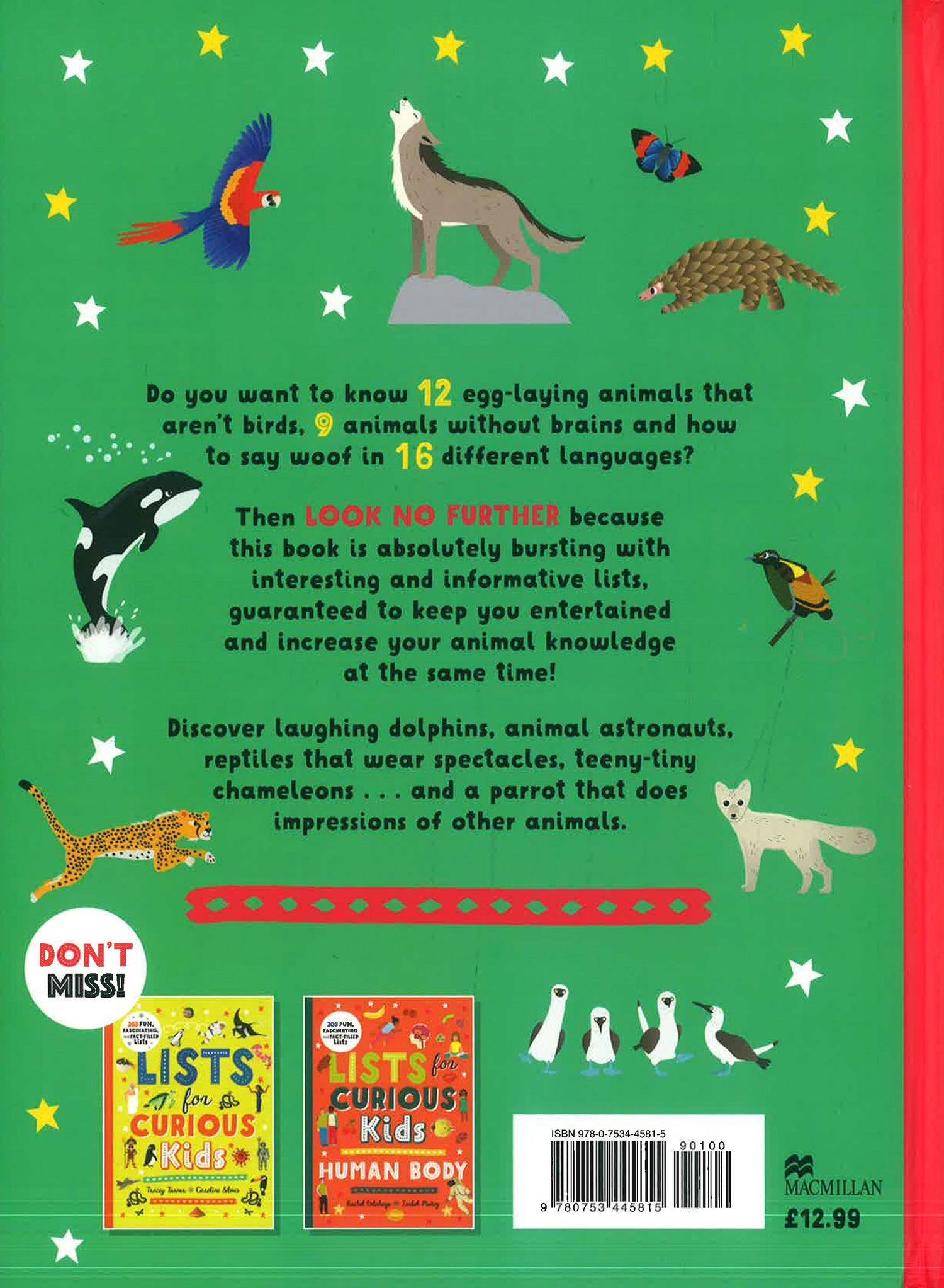 Lists For Curious Kids: Animals – BookXcess