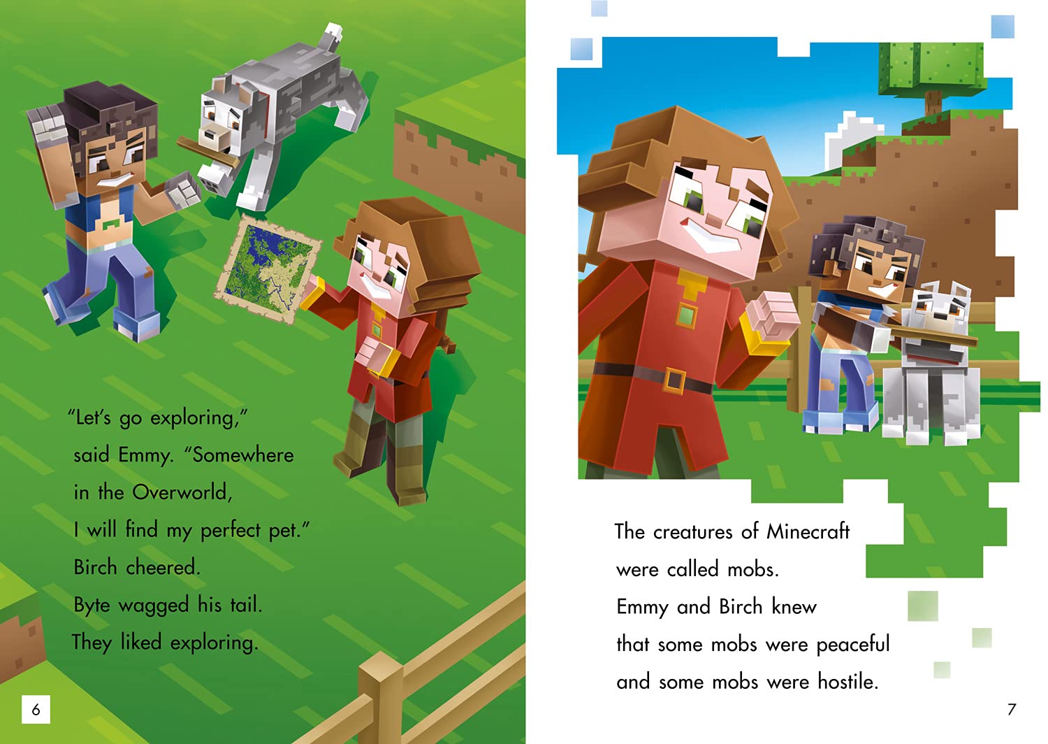 Minecraft Young Readers: Mobs In The Overworld – BookXcess