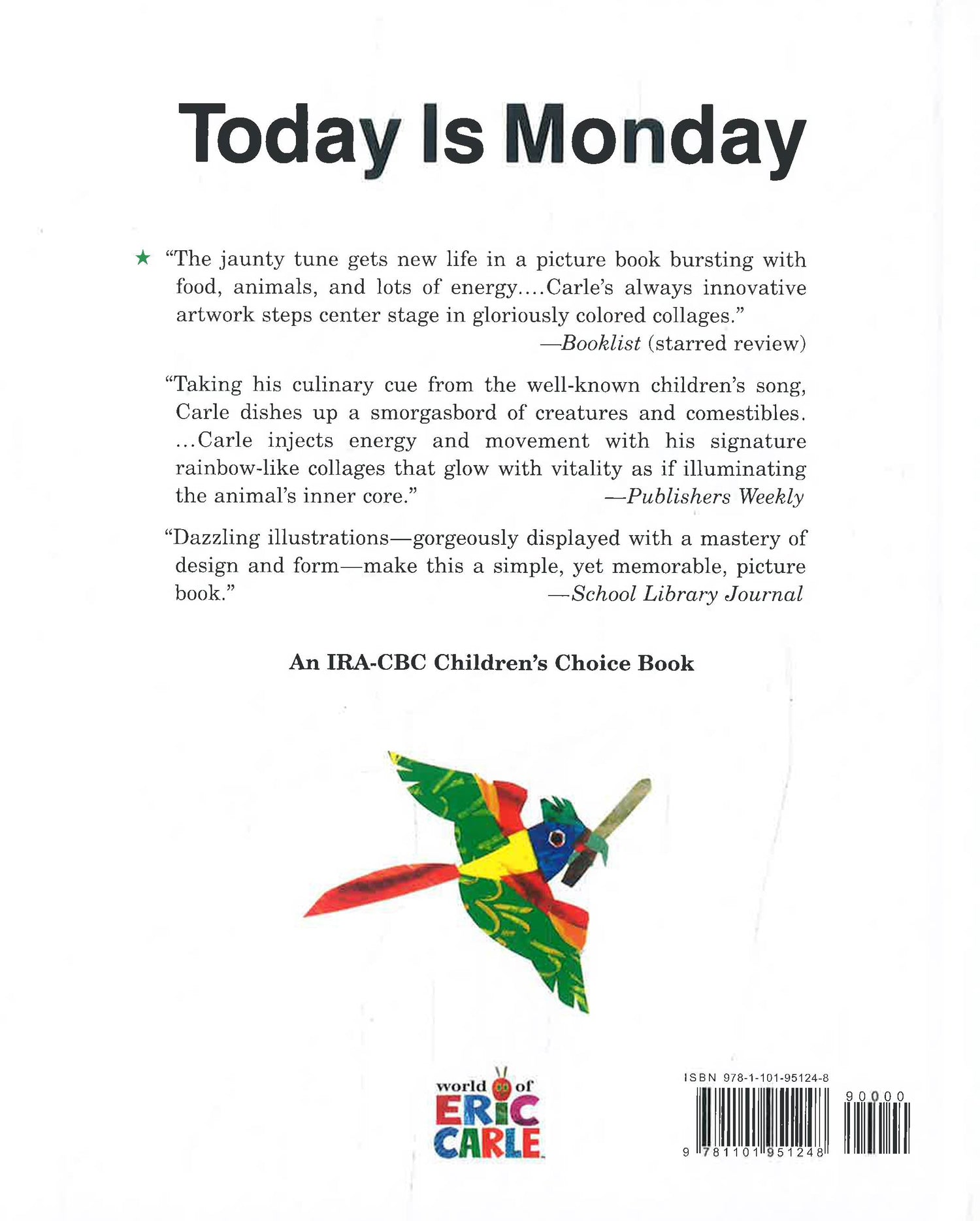 Eric Carle Classic: Today Is Monday – BookXcess