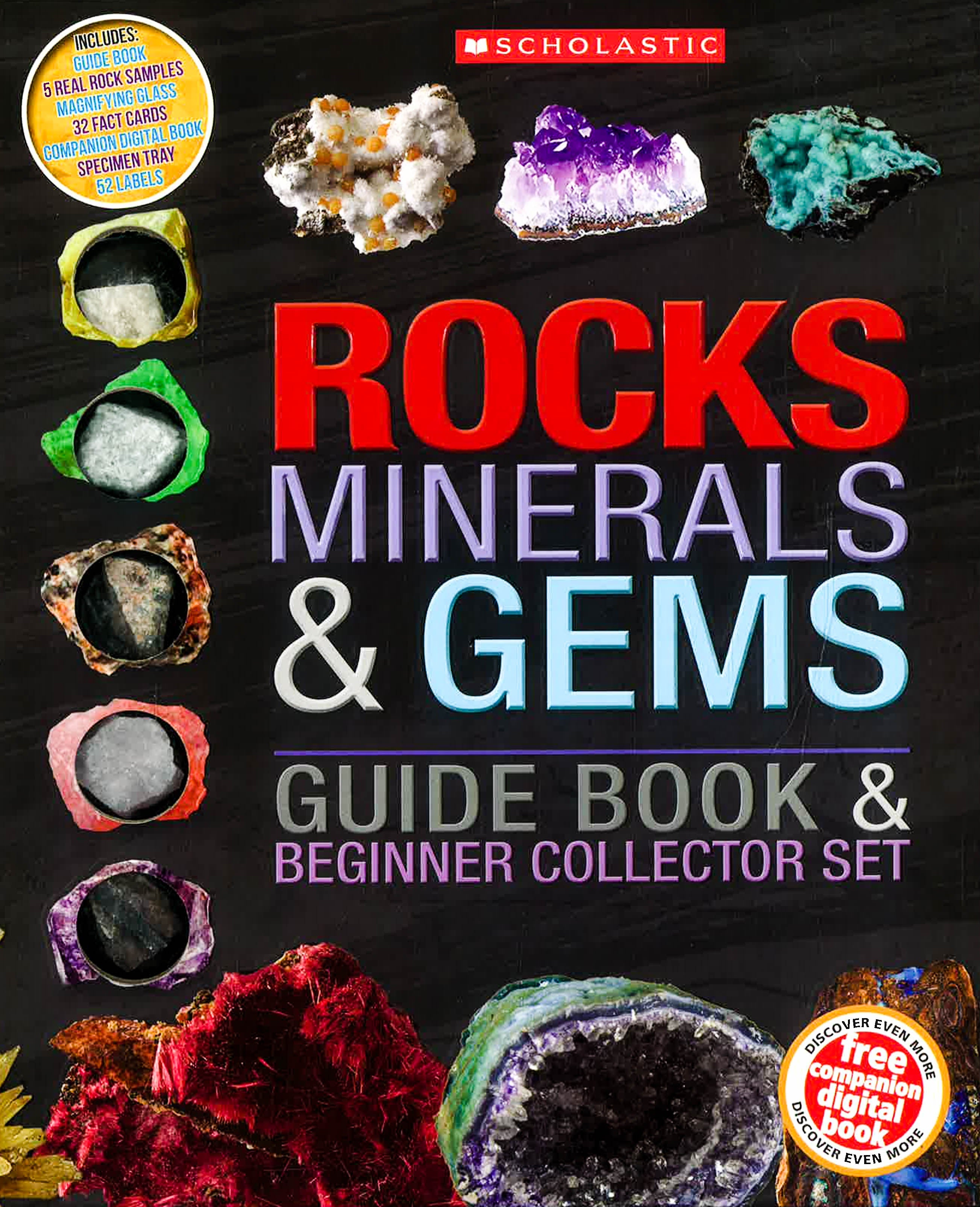 Rocks Minerals & Gems Guide Book & Beginner Collector Set – BookXcess