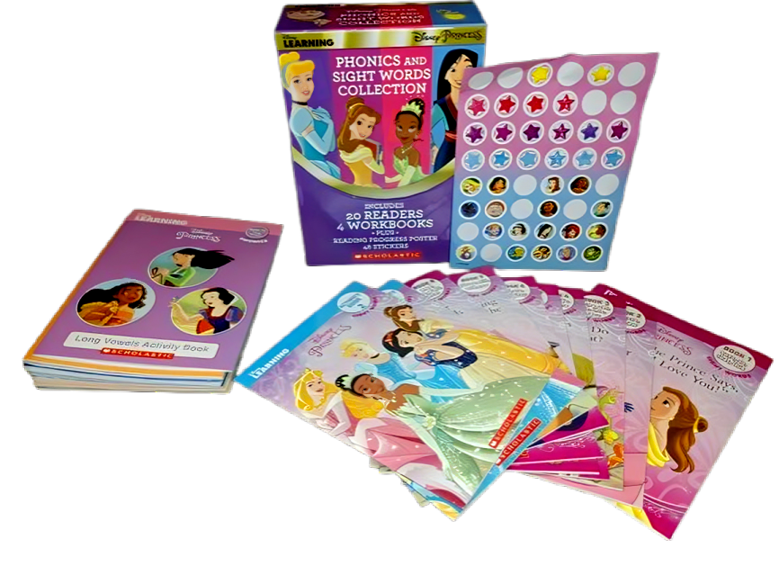 Disney Learning: Disney Princess Phonics And Sight Words Collection ...