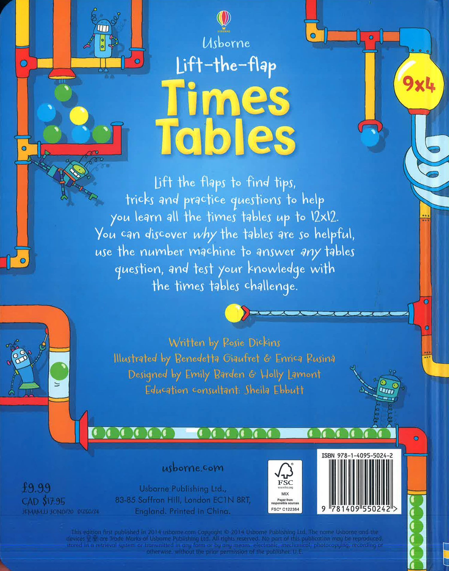 Usborne Lift-The Flap Times Tables – BookXcess