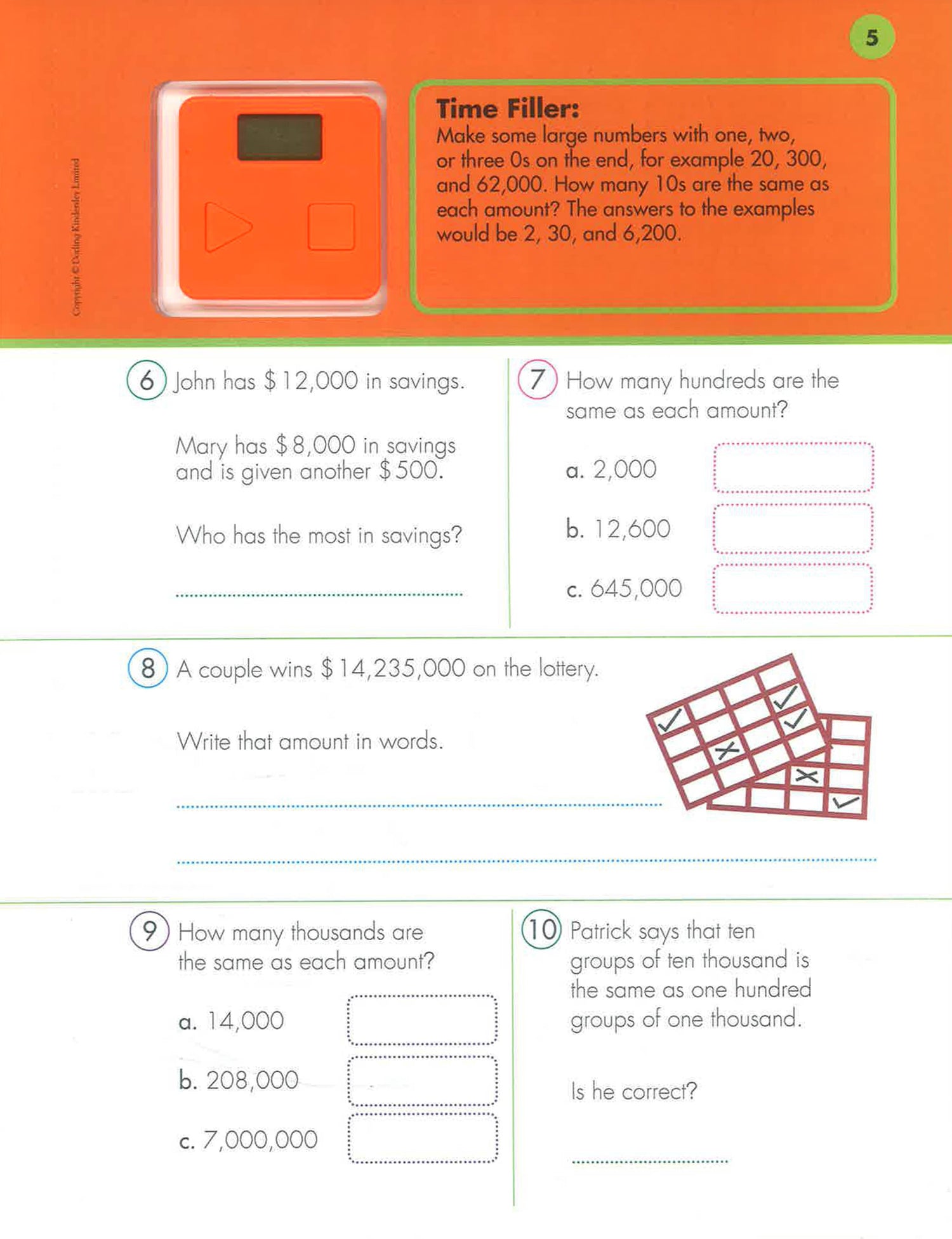 10 Minutes A Day: Math, Fifth Grade – BookXcess