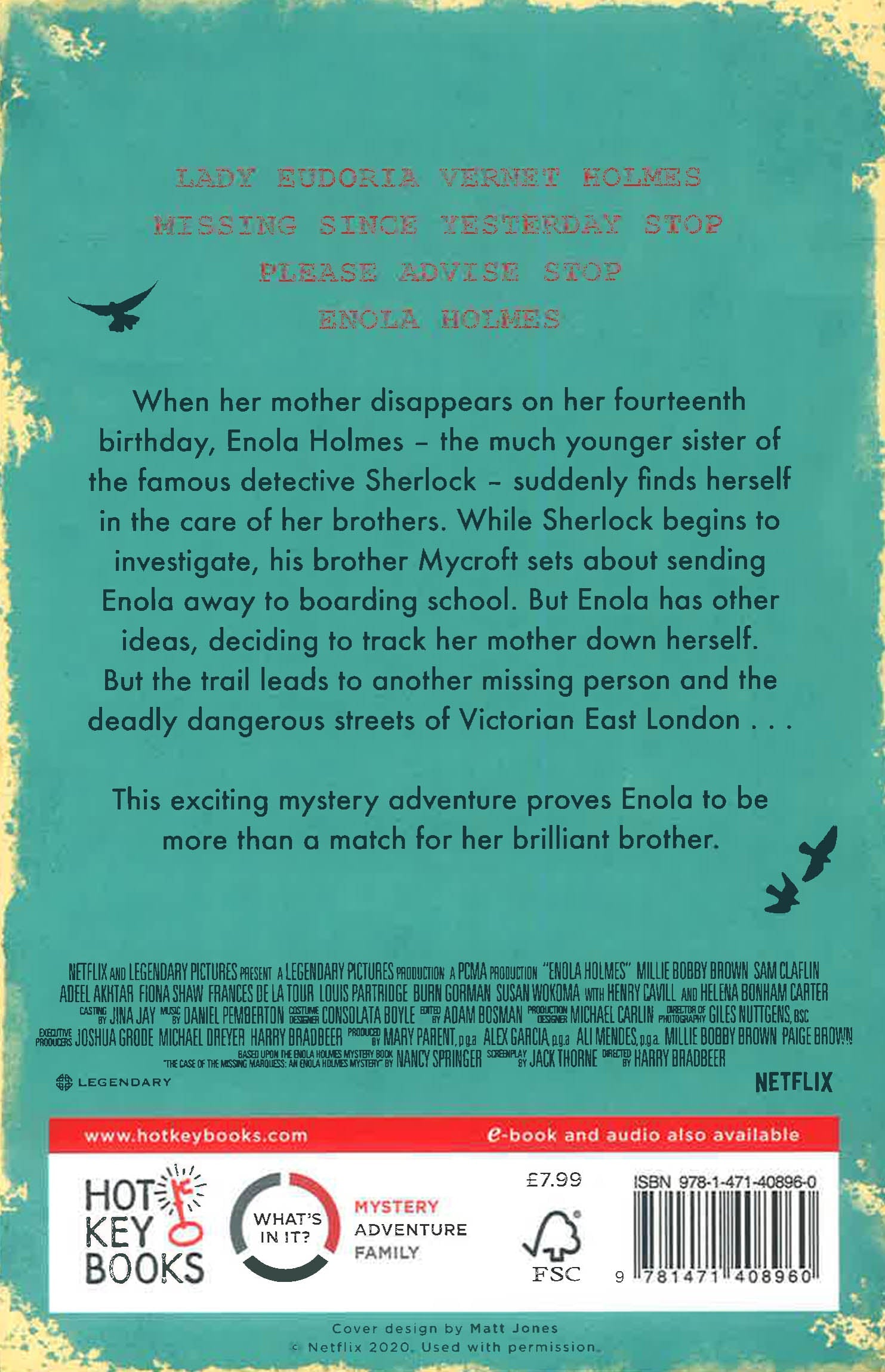 Enola Holmes: The Case Of The Missing Marquess – BookXcess