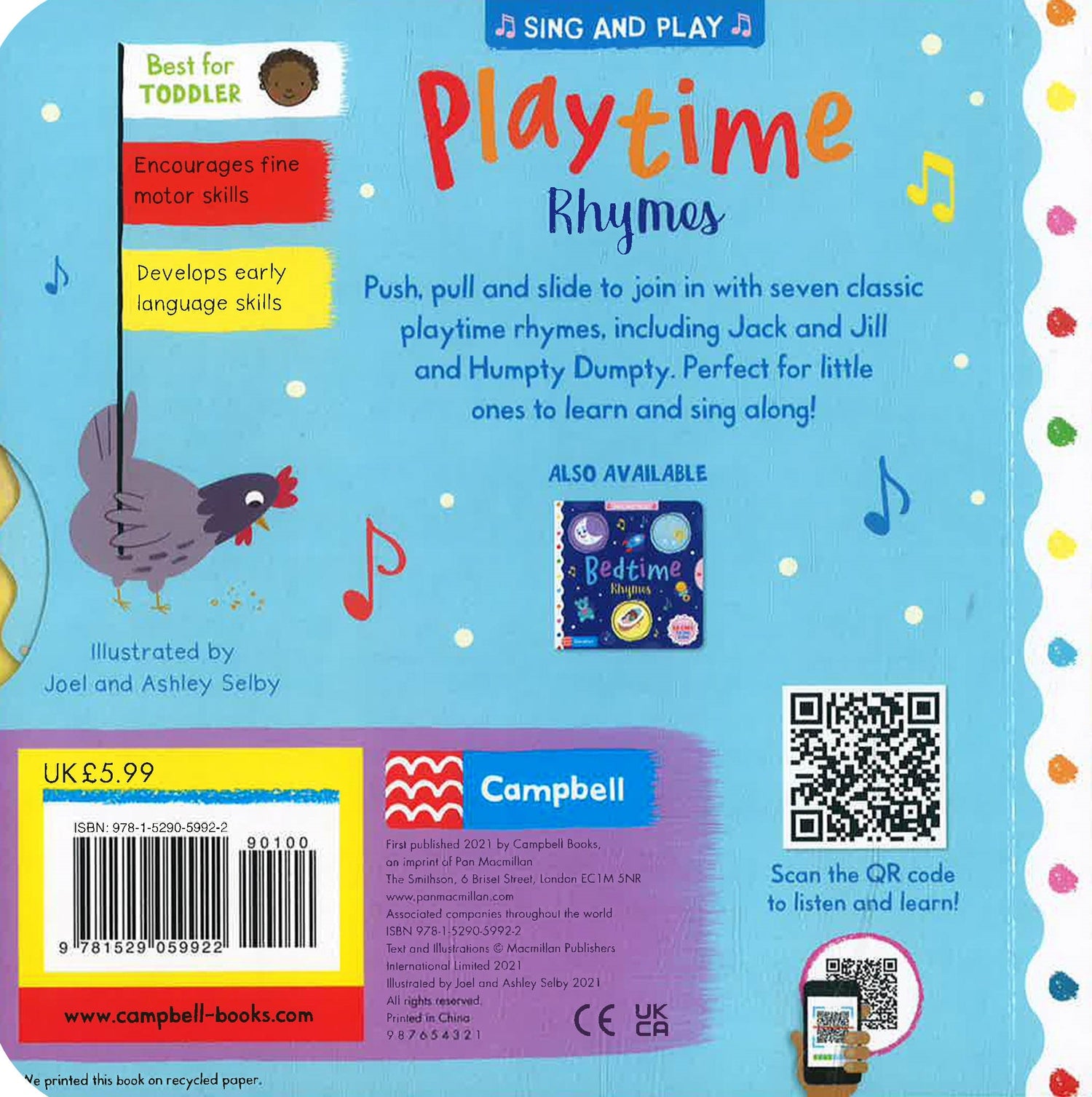 Campbell: Sing & Play: Playtime Rhymes – BookXcess