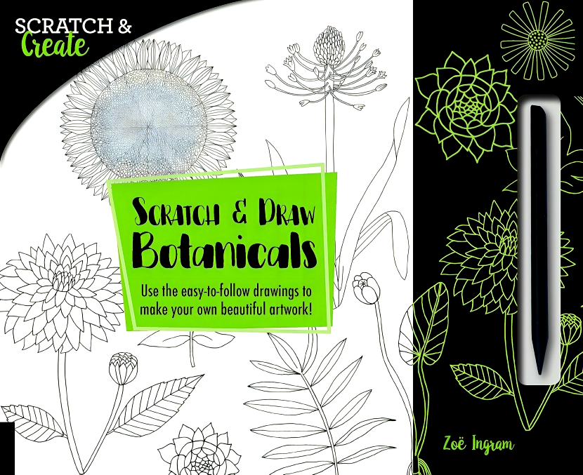 Scratch & Create: Scratch and Draw Botanicals: – BookXcess