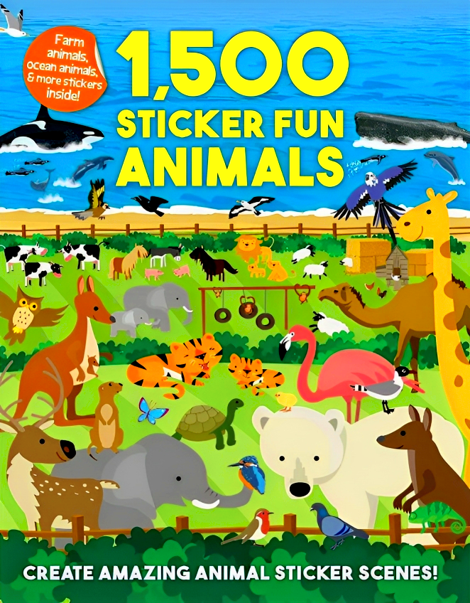 1500 Sticker Fun Animals – BookXcess