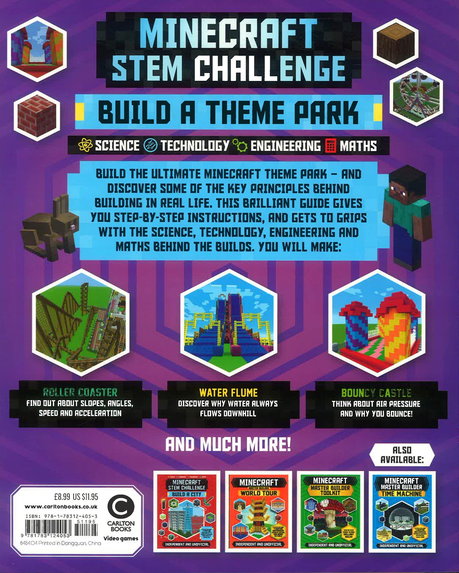 Minecraft Stem Challenge Build A Theme Park: Independent And Unofficia ...