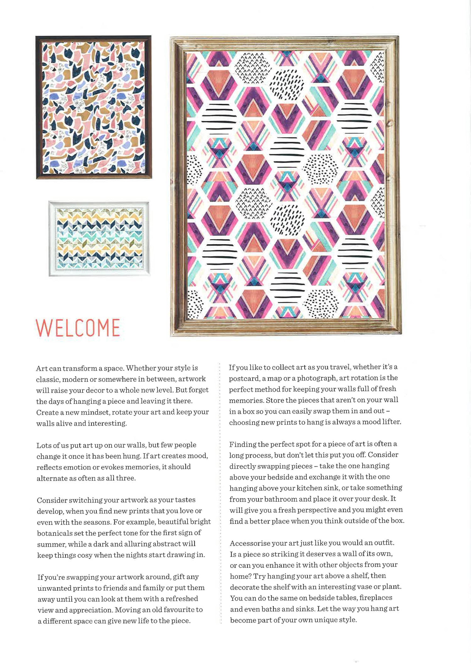 Home Wall Art - Pattern Collection: 30+ Prints to Transform your Home – BookXcess