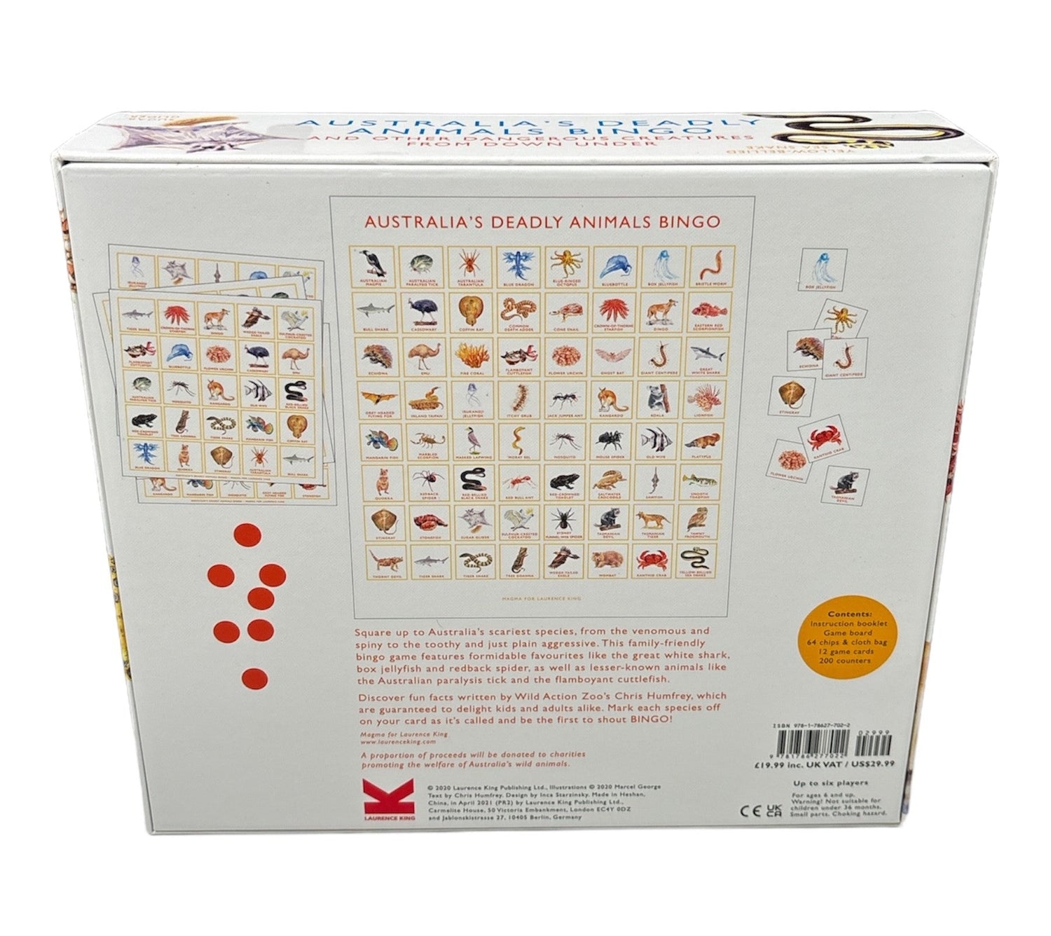 Australia's Deadly Animals Bingo - Family Game – BookXcess