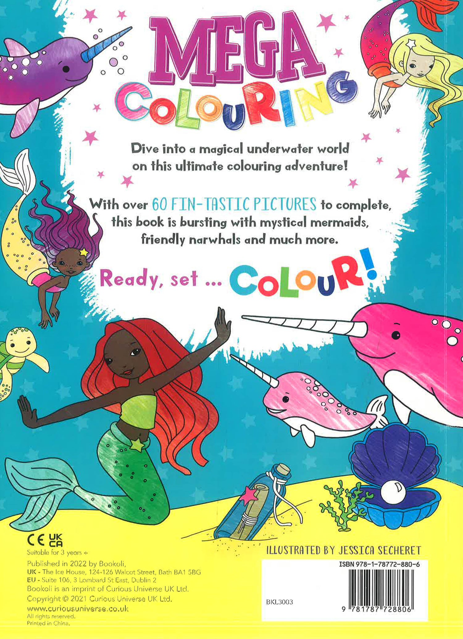 Mega Colouring: Mermaids And Narwhals – BookXcess