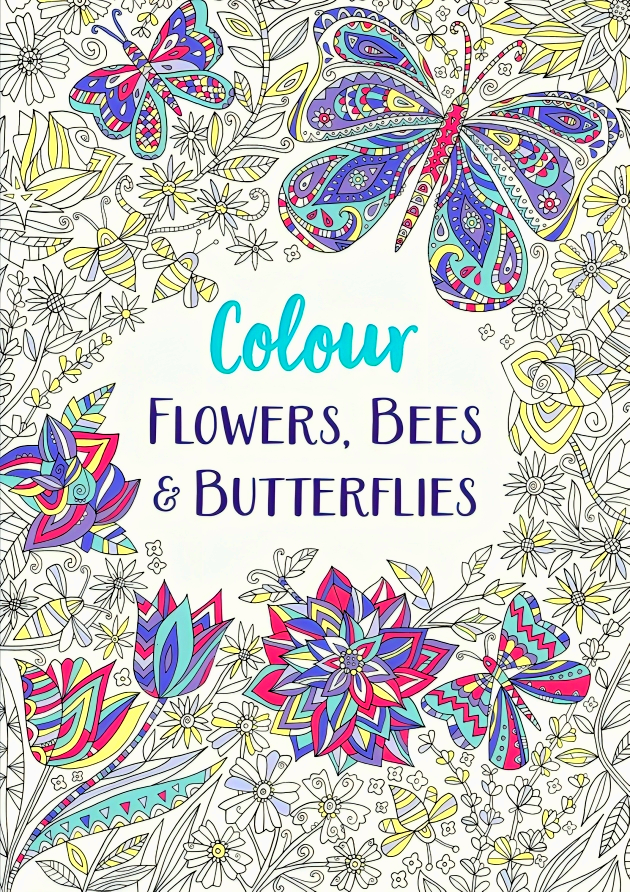 Colour Flowers, Bees & Butterflies – BookXcess