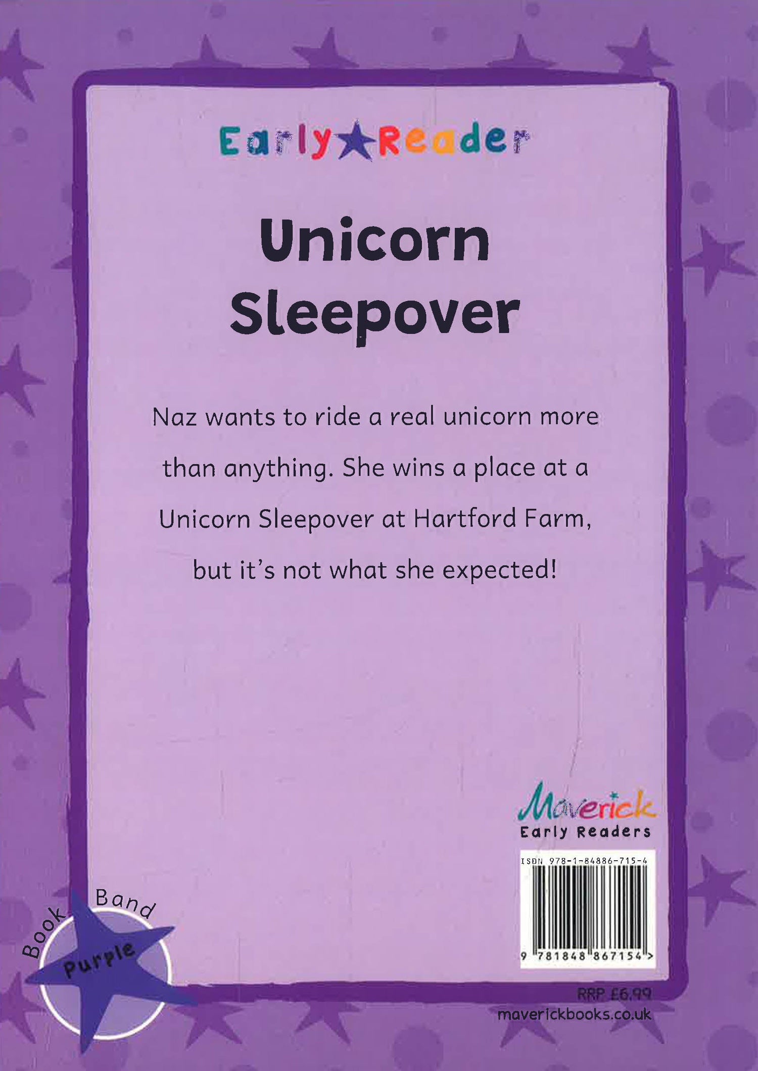 Unicorn Sleepover: (Purple Early Reader) – BookXcess