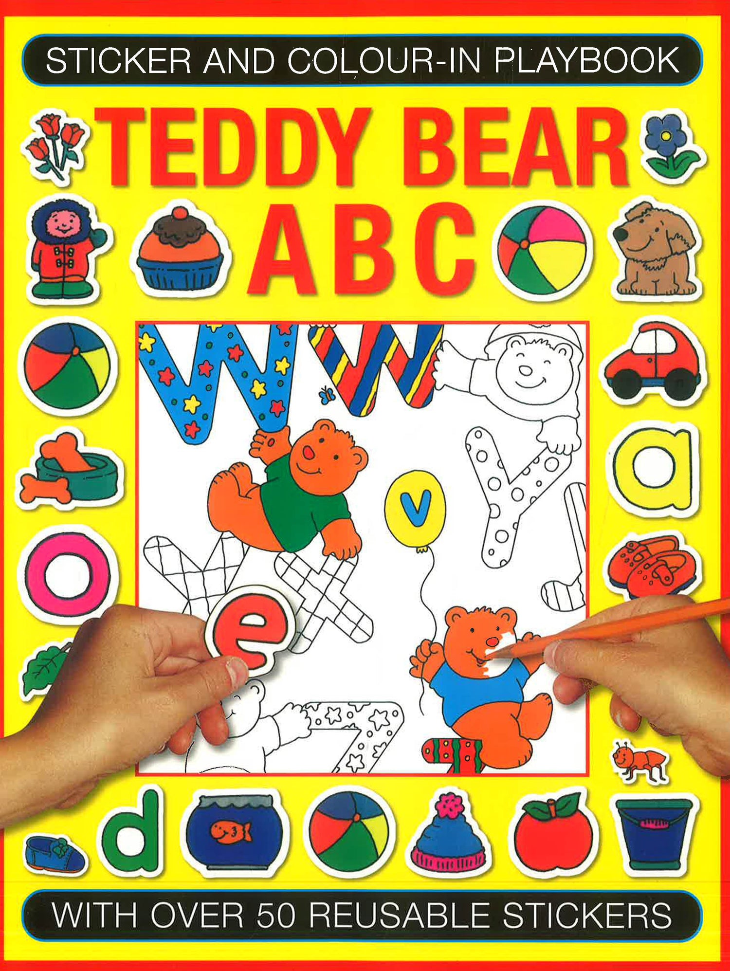 Sticker and Colour-in Playbook: Teddy Bear ABC – BookXcess