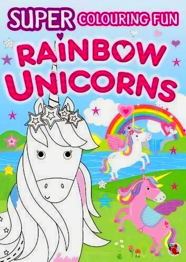 Super Colouring Fun Rainbow Unicorns – BookXcess