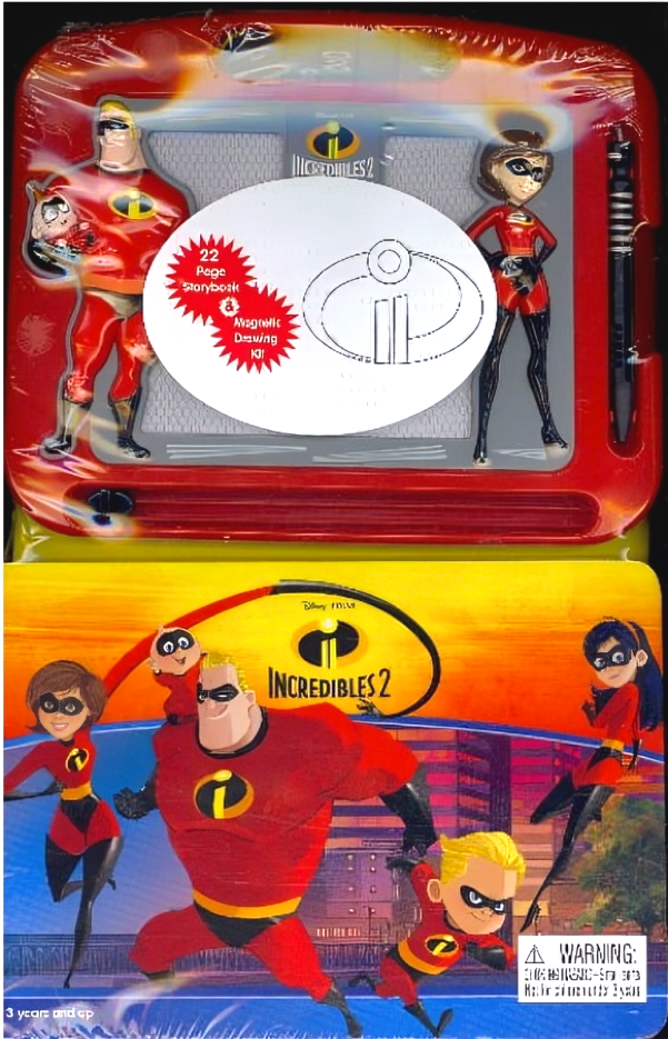 The Incredibles 2 Storybook & Magnetic Drawing Kit Set – BookXcess