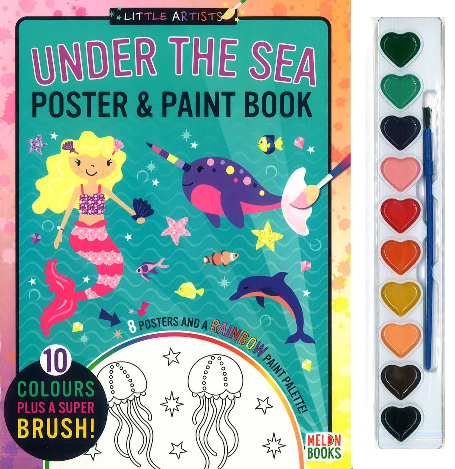 Under The Sea Poster & Paint Book – BookXcess