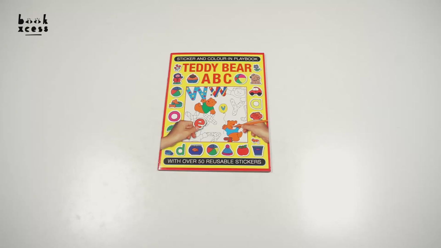 Sticker and Colour-in Playbook: Teddy Bear ABC – BookXcess