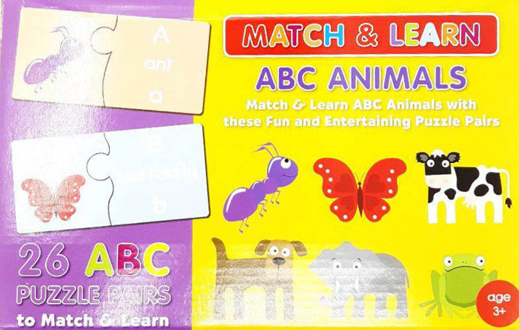 Match & Learn Abc Animals – BookXcess