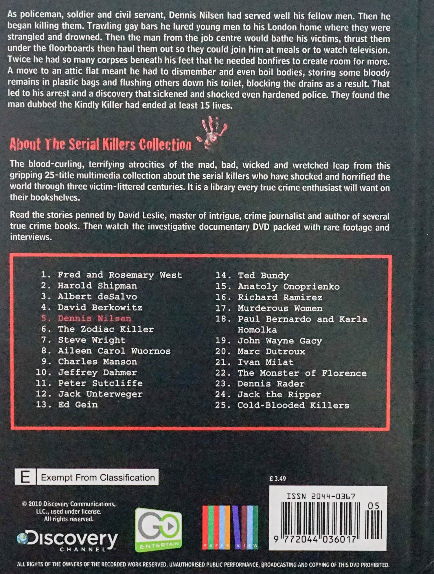 Serial Killers (Book+Dvd) Assorted – BookXcess
