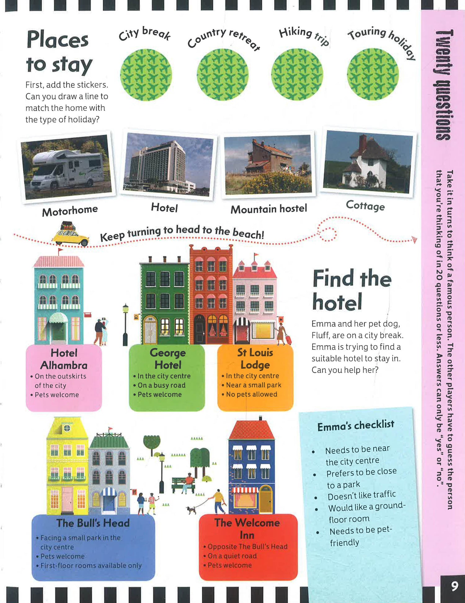 The Travel Activity Book: Packed With Puzzles, Doodles, Stickers, Quiz ...