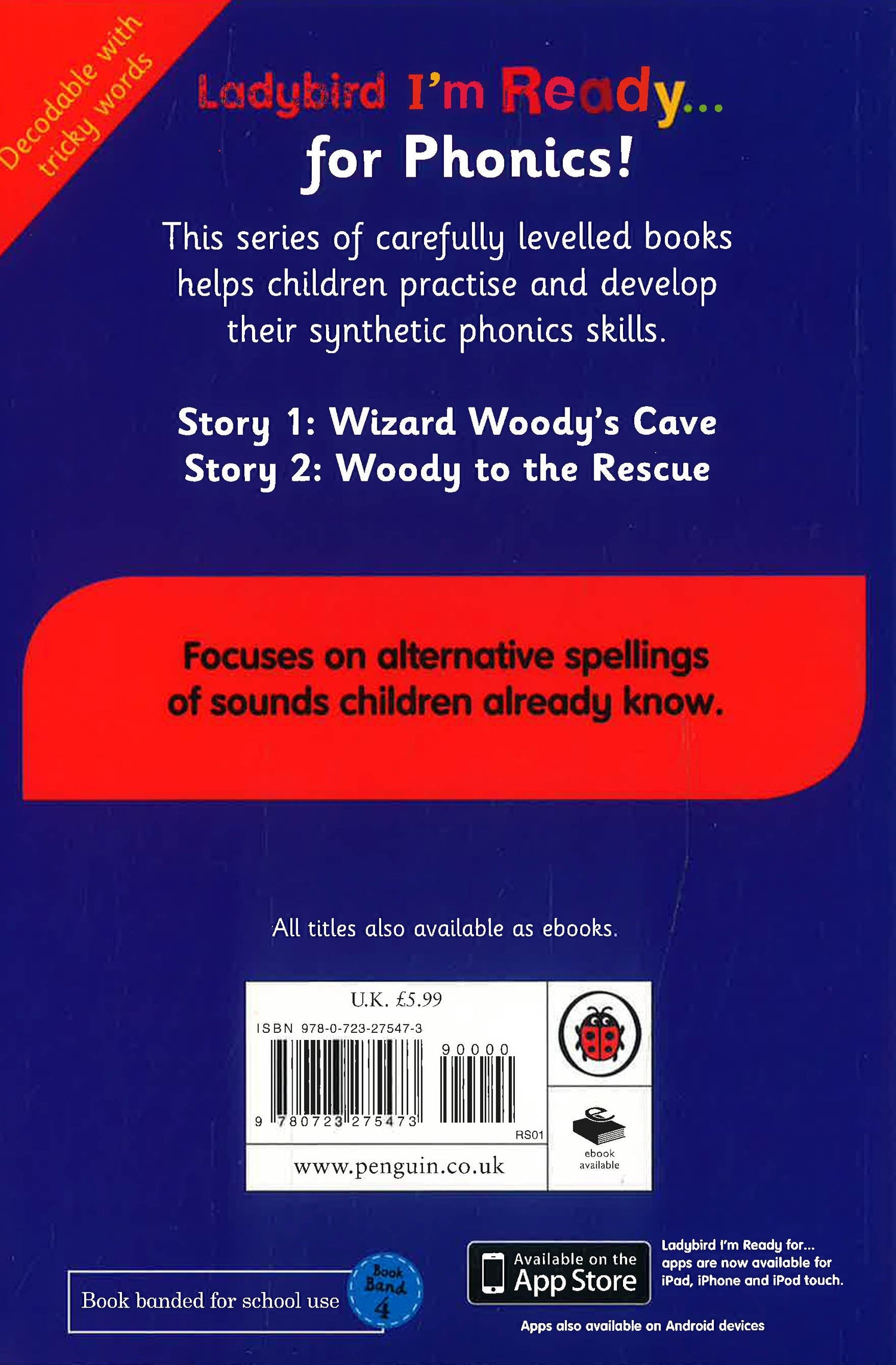 Wizard Woody: Ladybird I'm Ready For Phonics Level 11 – BookXcess