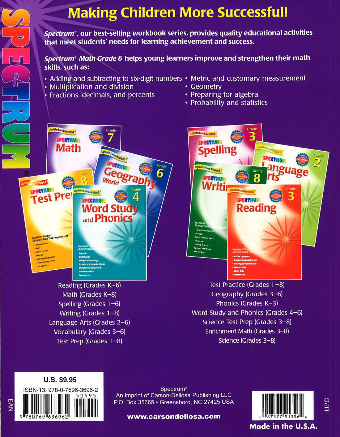 Spectrum Math: Grade 6 – BookXcess