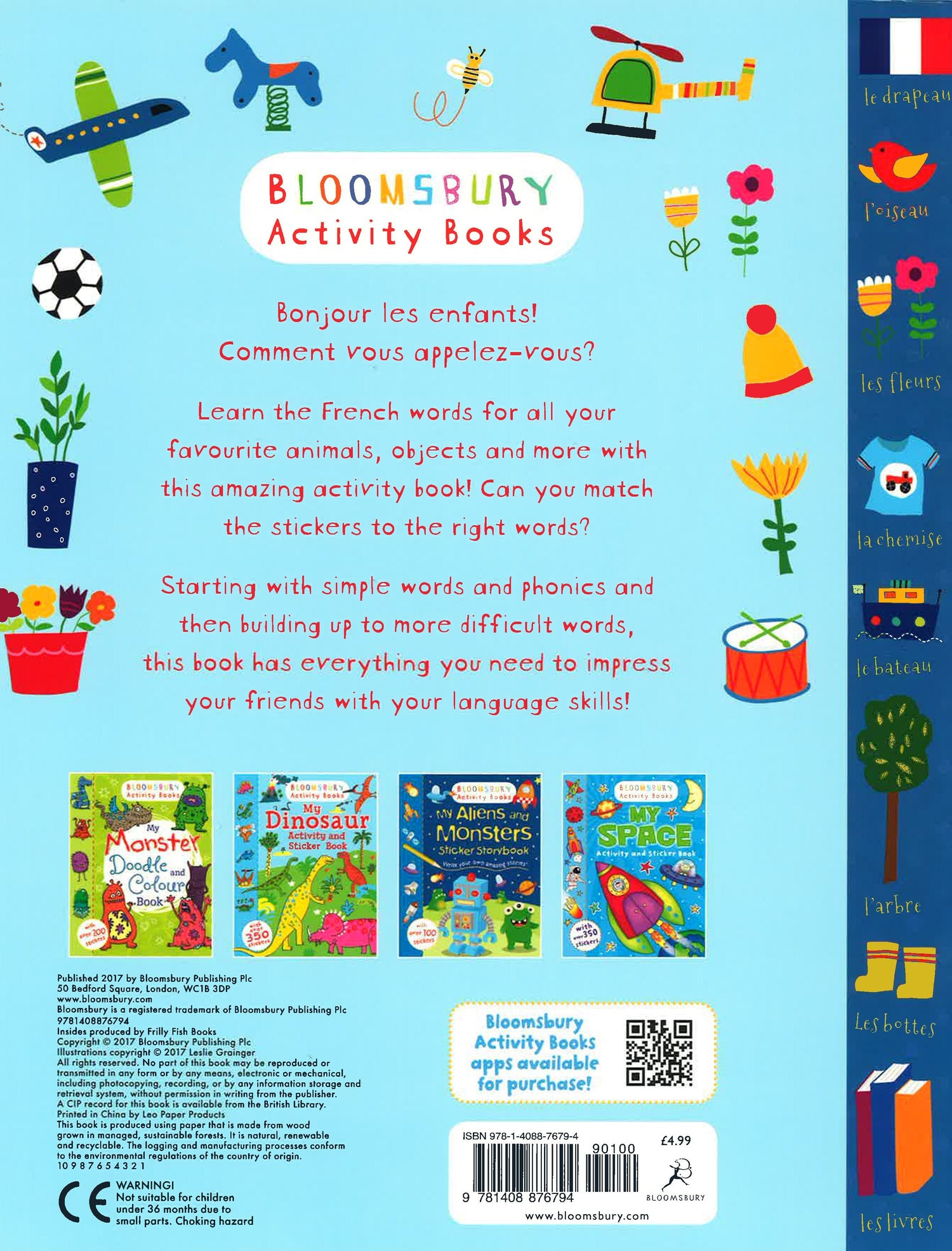 My First French Words (Bloomsbury Activity Books) – BookXcess