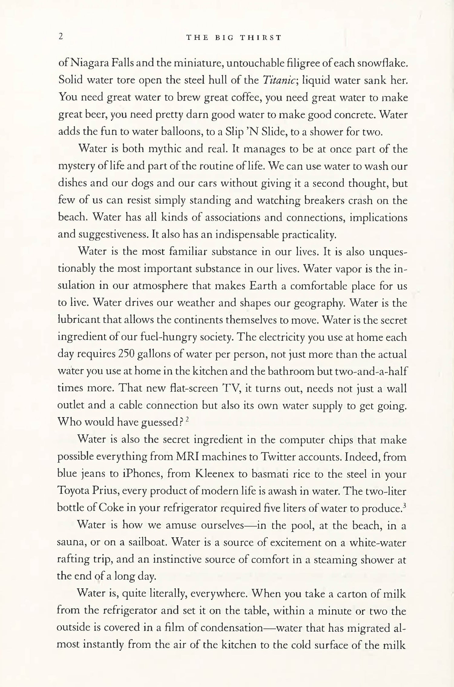 The Big Thirst: The Secret Life And Turbulent Future Of Water – BookXcess