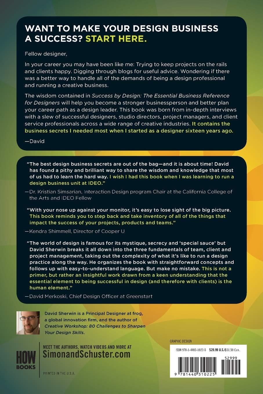 Success By Design: The Essential Business Reference For Designers ...