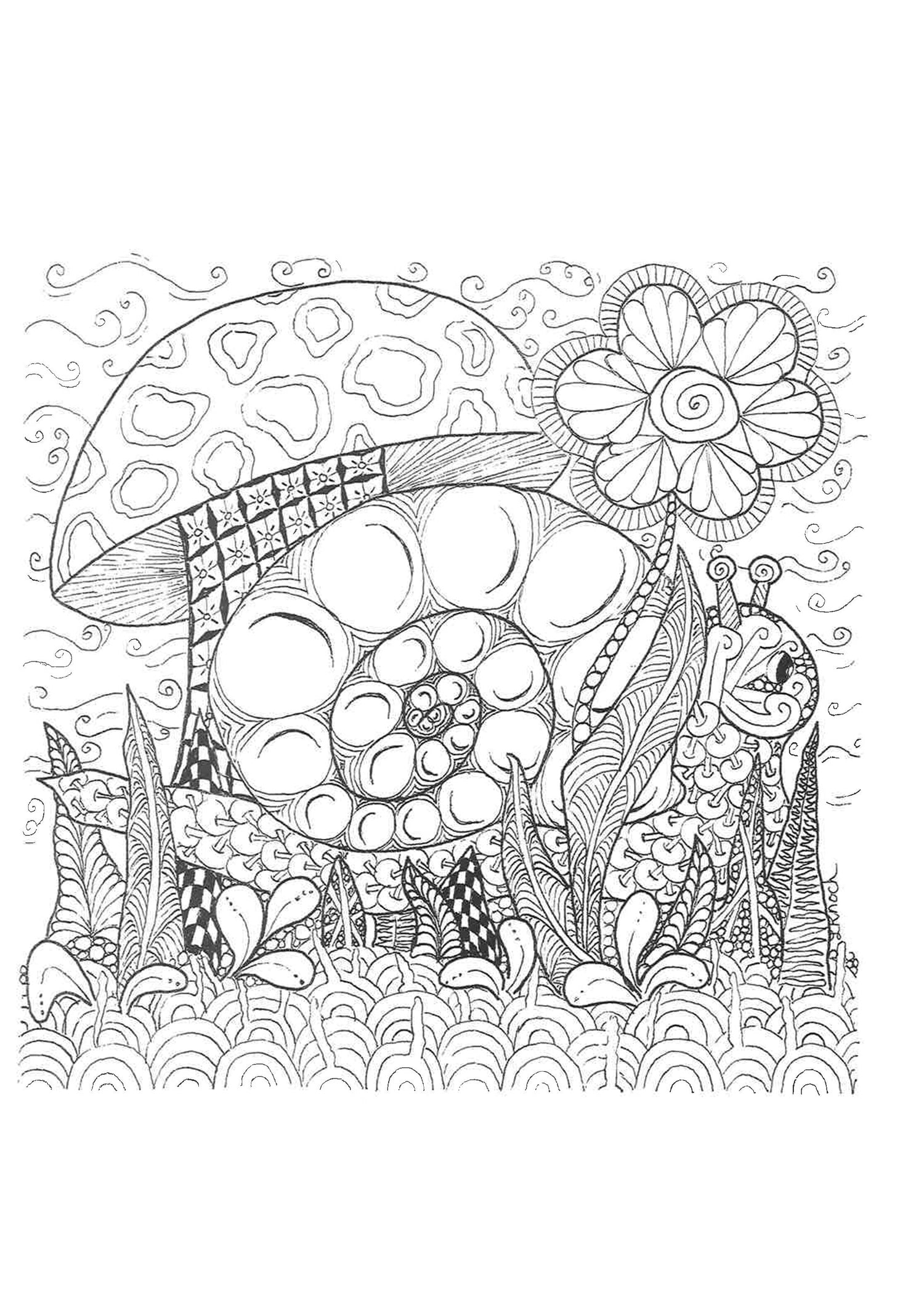 Zen Doodle Coloring Book: Relax And Relieve Stress With Adult Coloring ...