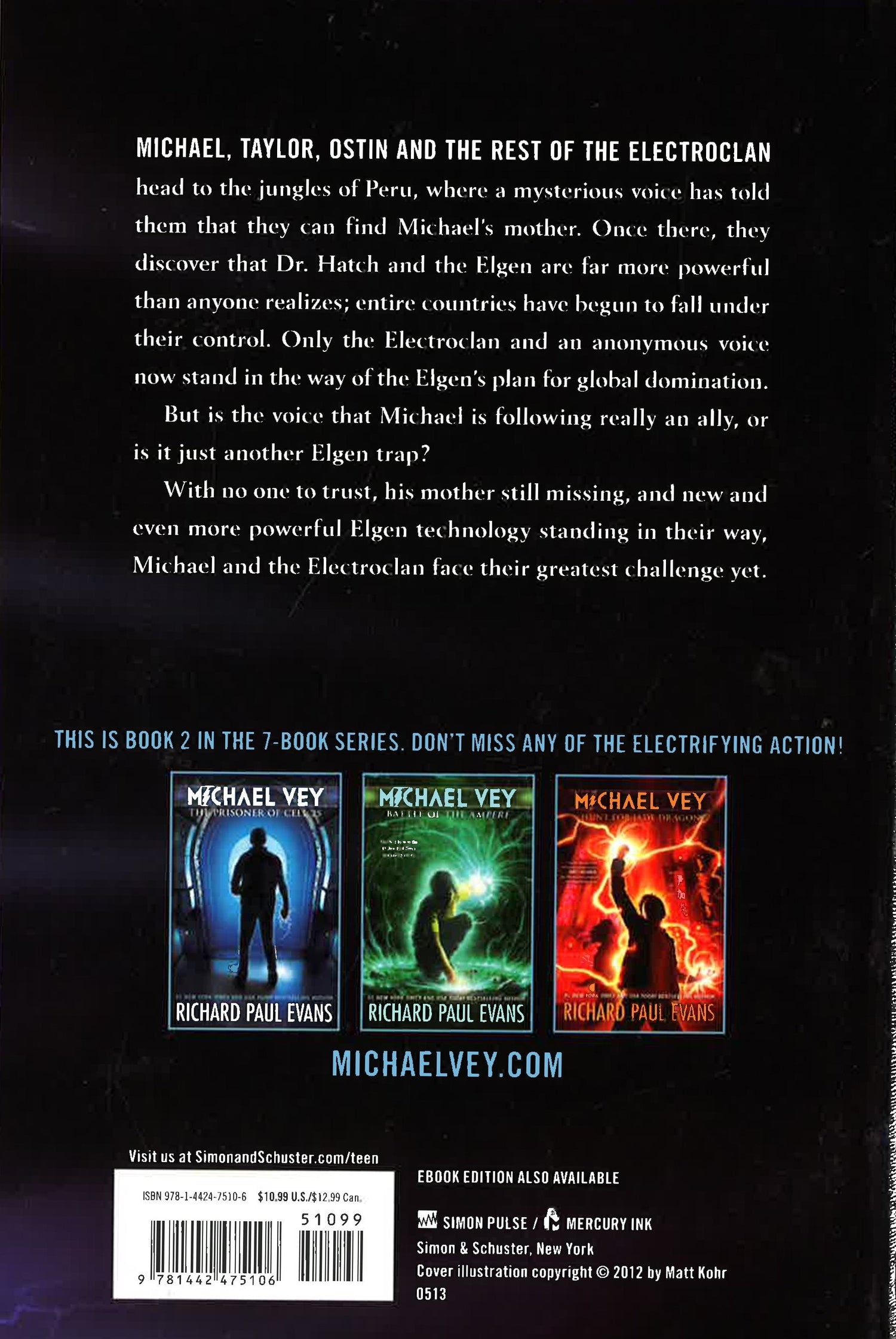 Michael Vey: Rise Of The Elgen Vol 2 – BookXcess