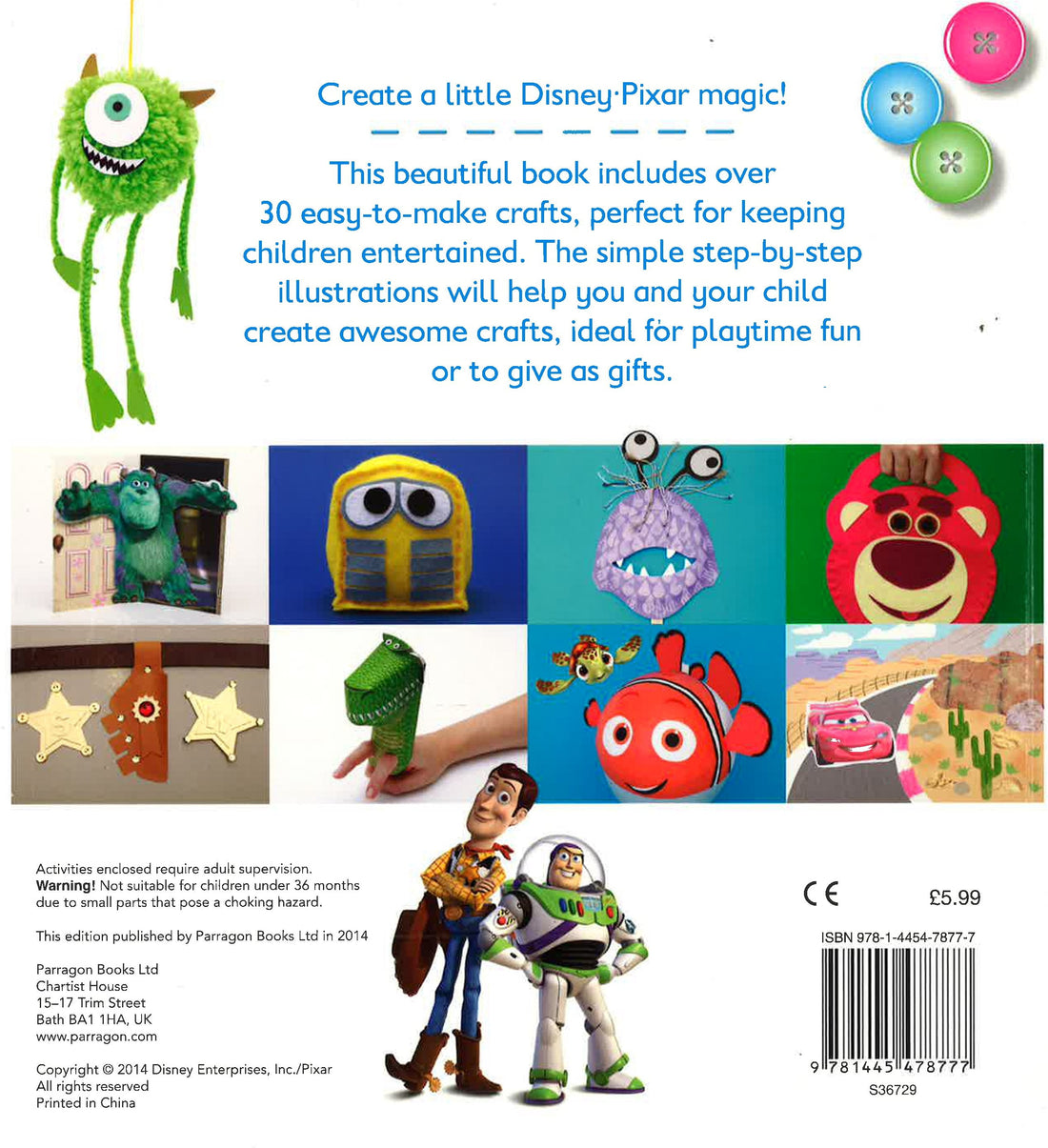 Disney Crafts: Over 30 Pixar Projects Ideas To Make And Create – BookXcess