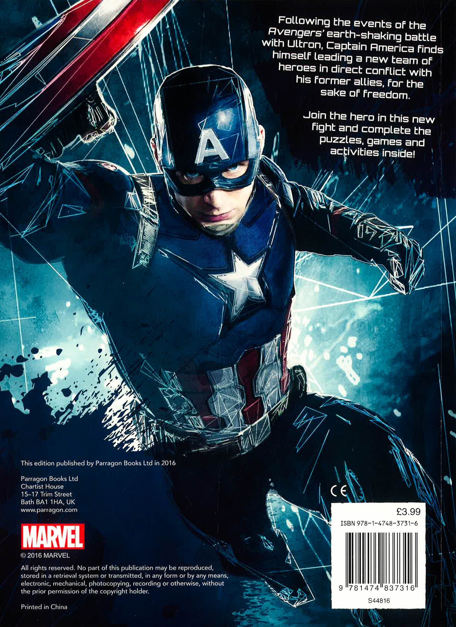 Marvel Captain America Civil War Battle Activities: With Over 30 Stick ...