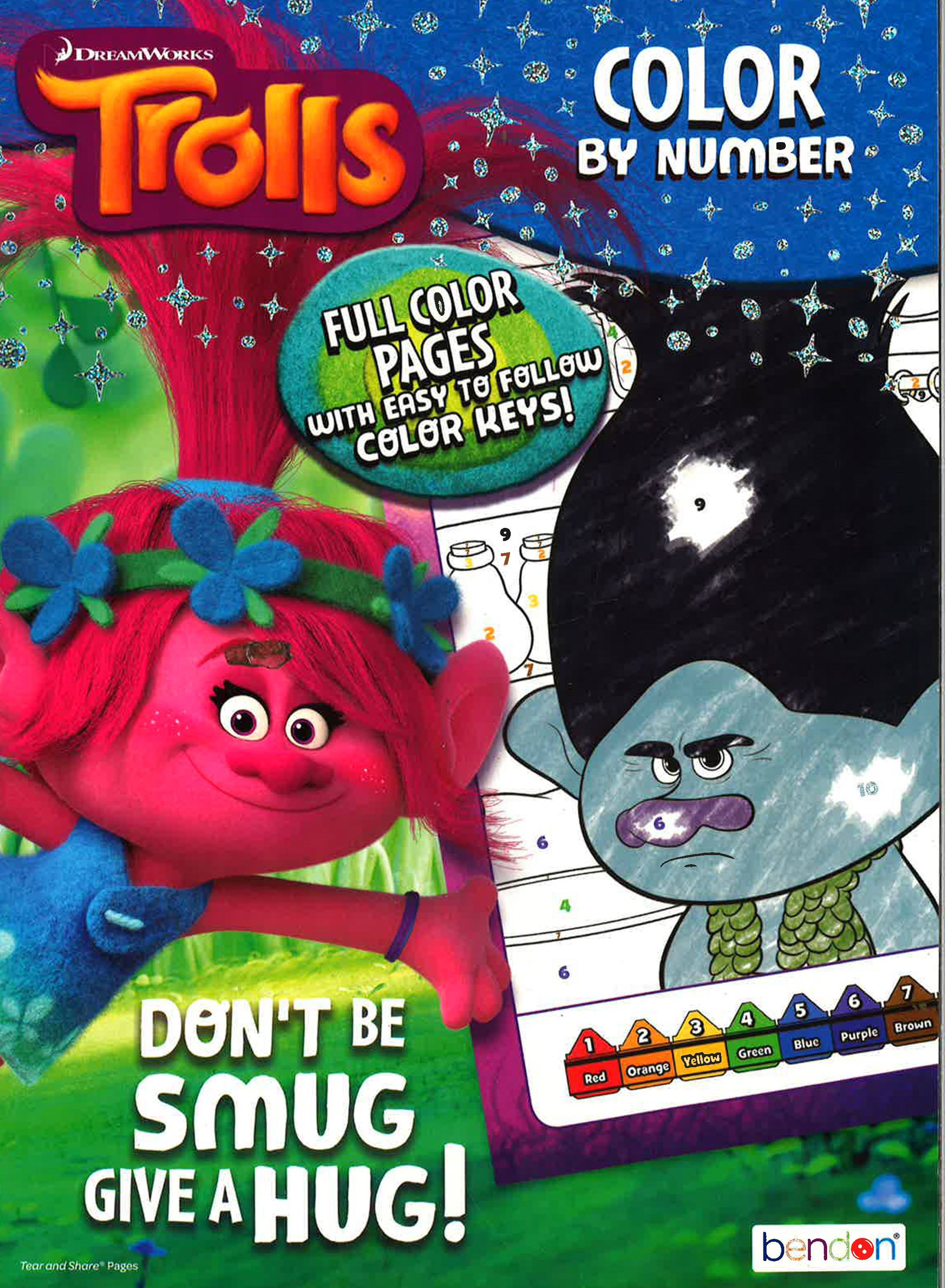 Trolls: Color By Number – BookXcess